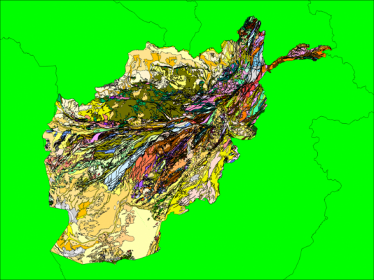 Geology of Afghanistan, 1:850,000 scale | Orr & Associates