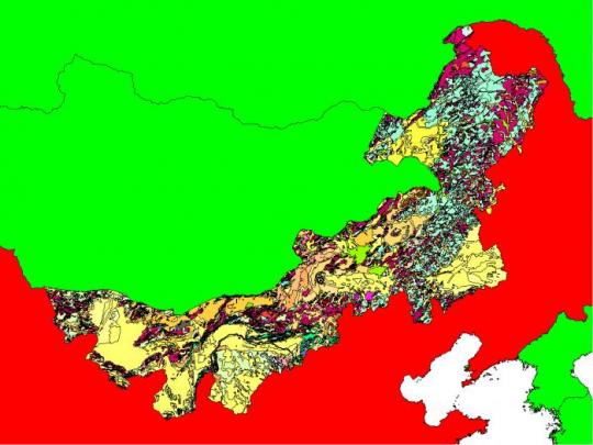 Geology of Nei Mongol (Inner Mongolia) North Eastern China | Orr ...