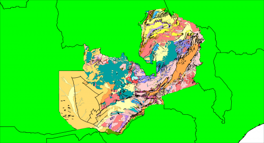 Geology of Zambia 1M | Orr & Associates